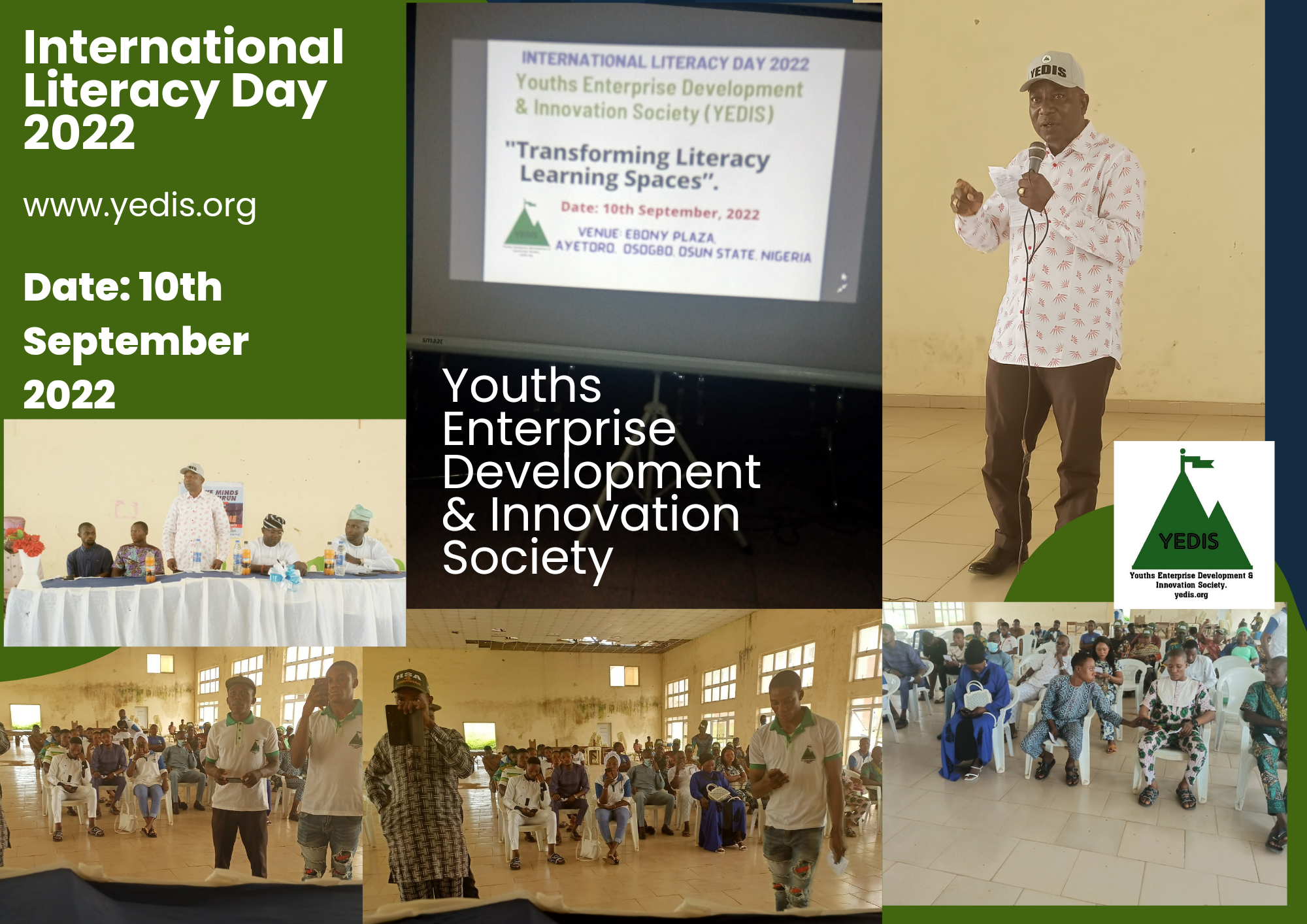 International Literacy Day 2022 Celebration - Youths Enterprise Development & Innovation Society ...